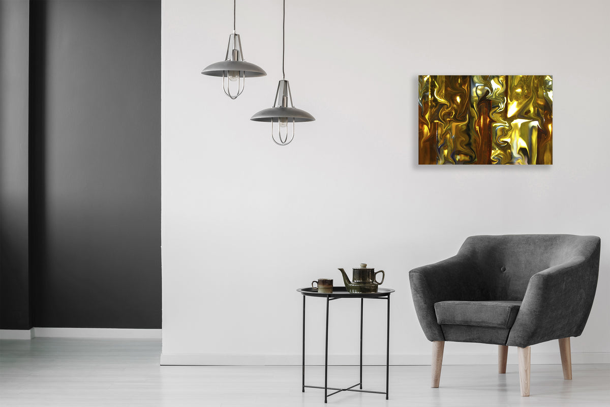 "Liquid Gold" By Almine Barton, Digital Art – NewYorkART.com