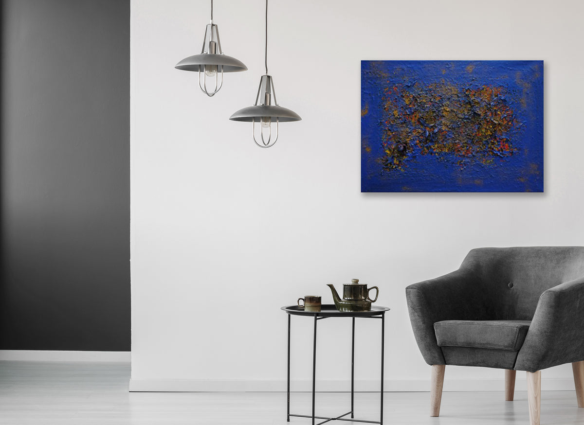 Blu by Sara Repetto, Acrylic on Canvas – NewYorkART.com